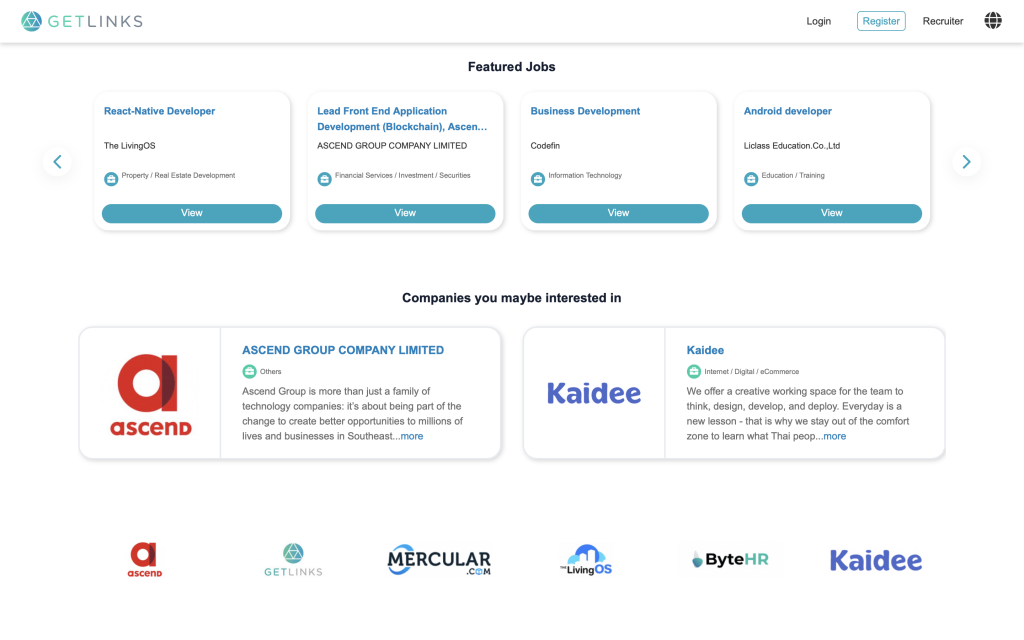 Find the best tech talents through GetLinks Job Search!